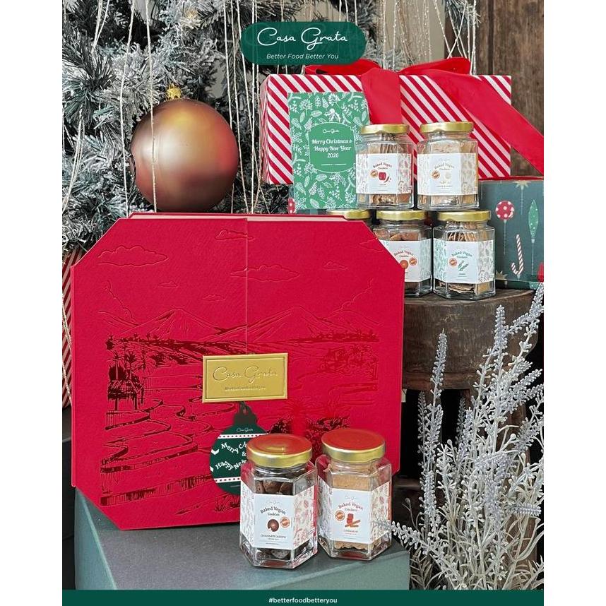 Jual Casa Grata Joyful Christmas Hampers Gluten Free & Vegan - 1 Box ...