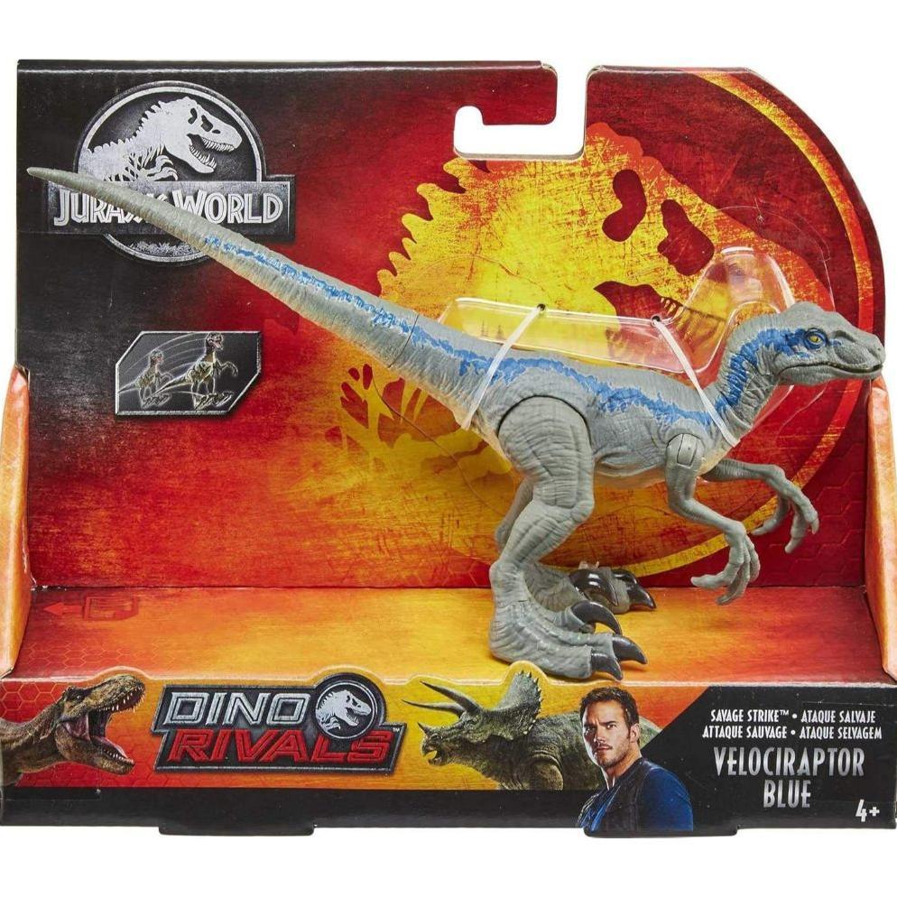 Jual READY JURASSIC WORLD SAVAGE STRIKE VELOCIRAPTOR BLUE KODE 1092 ...