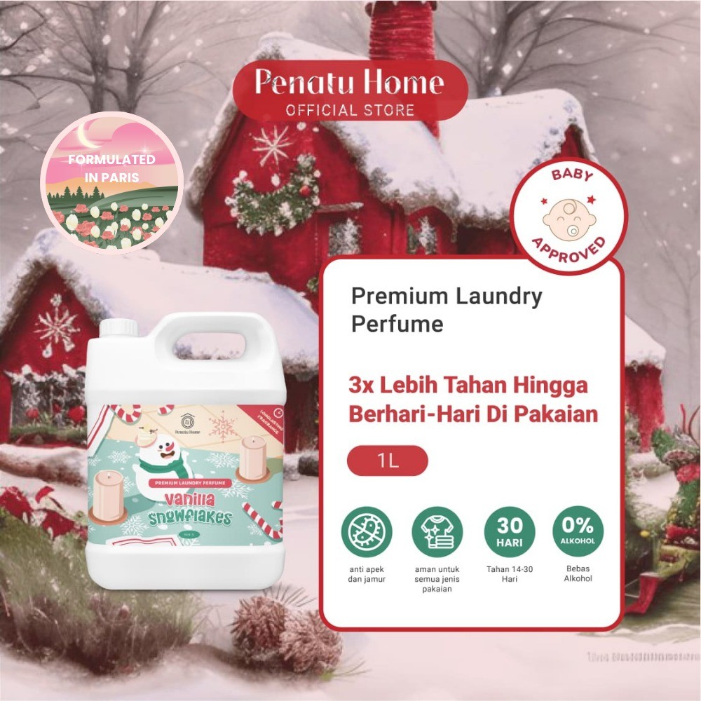 Jual Parfum Laundry Premium Pewangi Laundry - Vanilla Snowflakes 1L ...