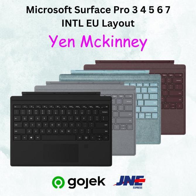 Jual Microsoft Surface Pro 3 4 5 6 7 Keyboard INTL Type Cover | Shopee Indonesia