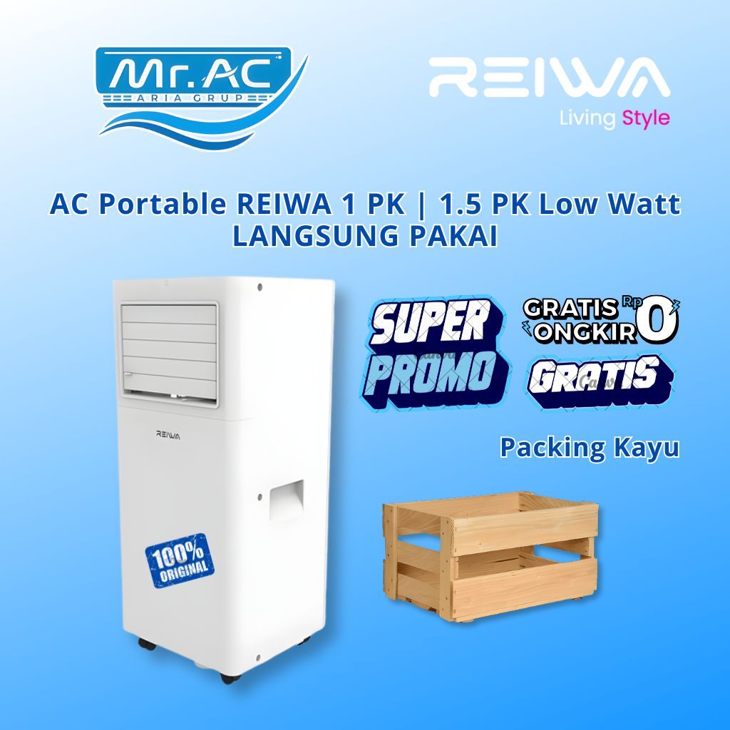 Jual AC Portable REIWA 1 PK | 1.5 PK Low Watt - AC Tanpa Pipa Tanpa ...