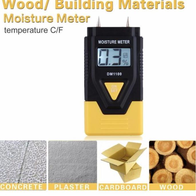 Jual MI-GUSTASTU DM1100 3 in 1 Digital Wood Moisture Meter Concrete ...