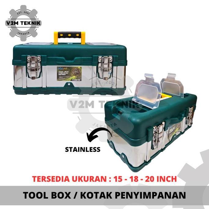Jual TOOL BOX BESAR 15 INCH 18 INCH 20 INCH BESI STAINLESS / KOTAK ...