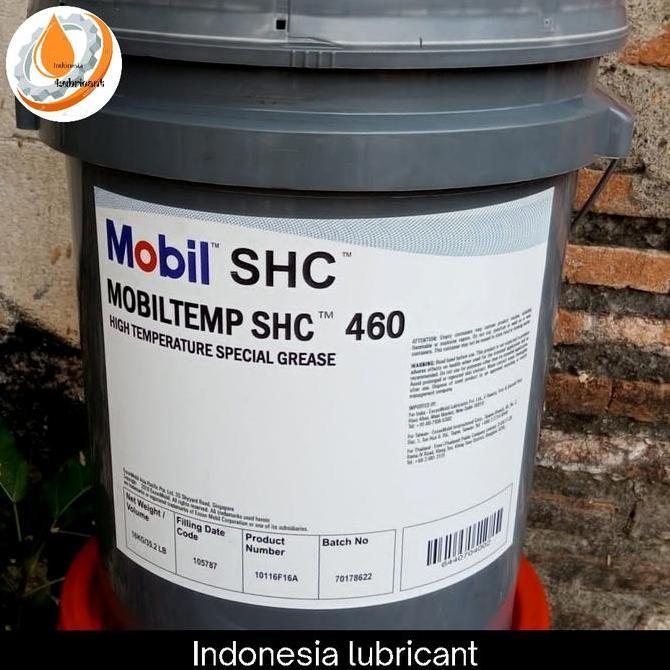 Jual Mobiltemp SHC 460 High temperature special Grease Original Pail 16 ...