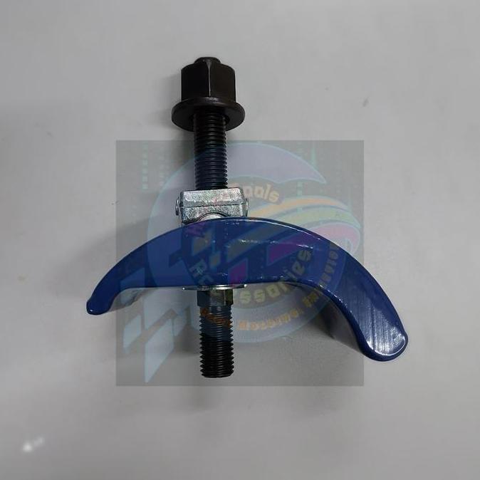 Jual NEW Clamp Mold Injection M20 - 1 Set Klem+Bolt+Nut Biru Lengkung ...