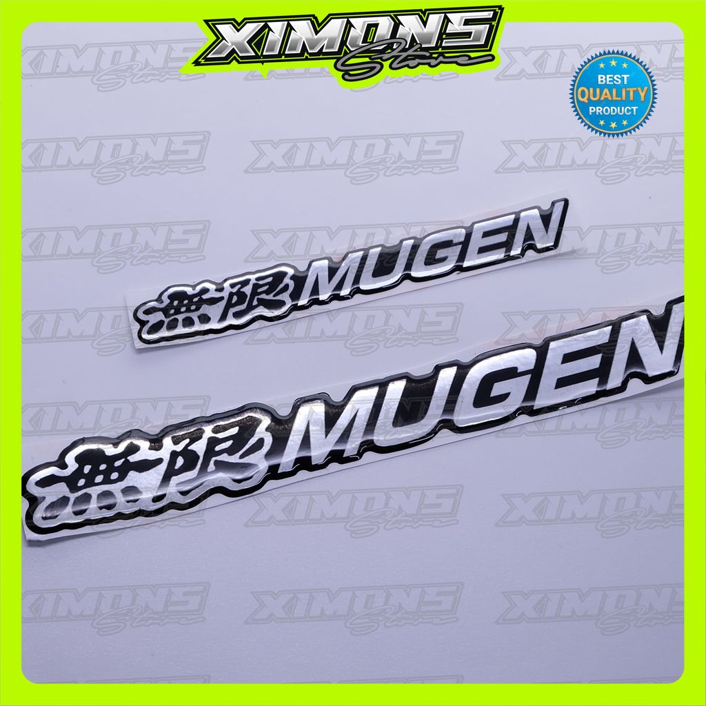 Jual emblem mugen / sticker logo mugen racing / emblem timbul mugen ...