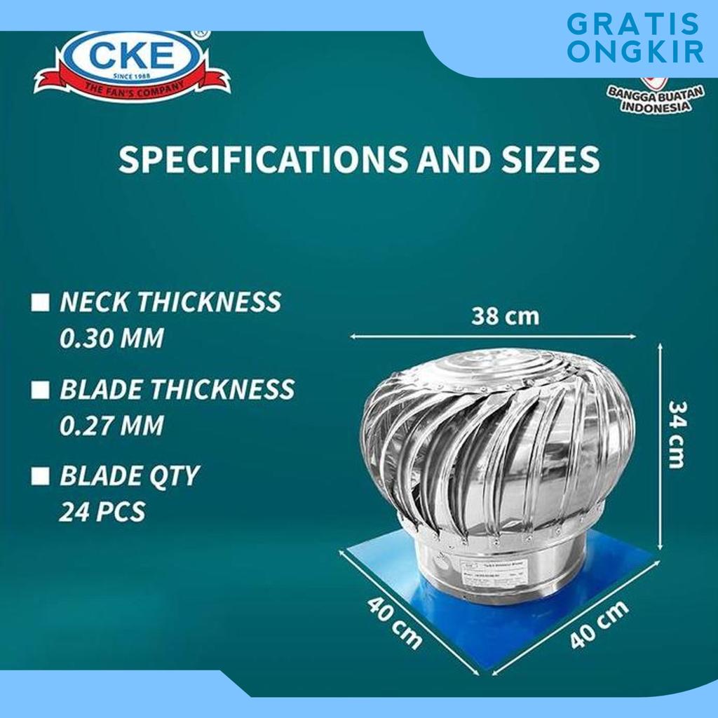 Jual Turbin Ventilator 12 Inch Turbine Roof Ventilasi Atap Rumah Pabrik ...