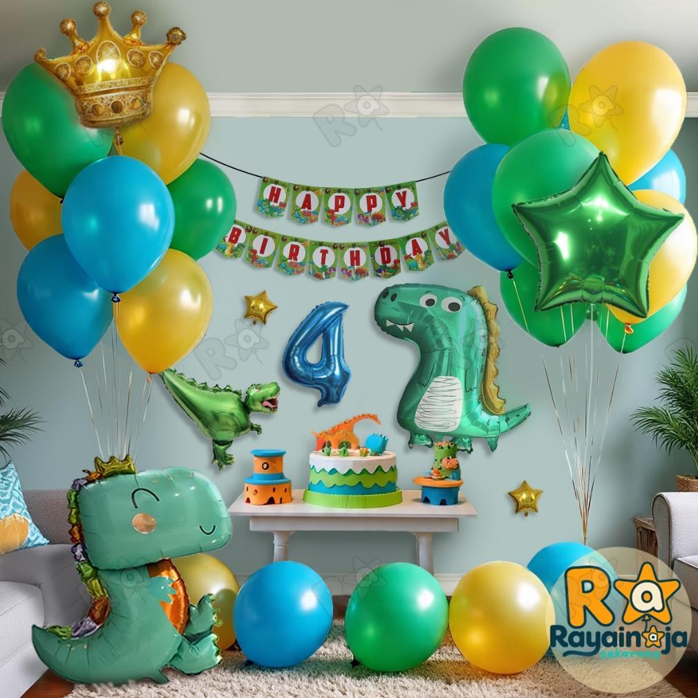 Jual Rayain Aja- Set Dekorasi Dinosaurus / Balon Dinosaurus / Dekorasi ...