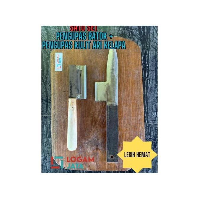Jual Alat Pengupas Batok dan Ari Kelapa - Satu Set Kitchenware | Shopee ...