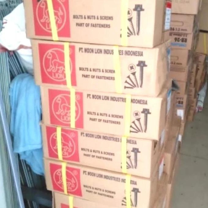 Jual BAUT BAJA RINGAN 12X20 MOON LION/SEKRUP ROOFING 12X20 MOON LION ...