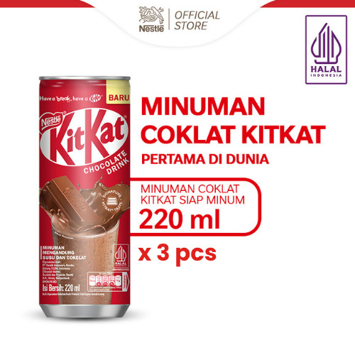 Jual KITKAT RTD CHOCOLATE DRINK CAN 220ml x 3 pcs | Shopee Indonesia