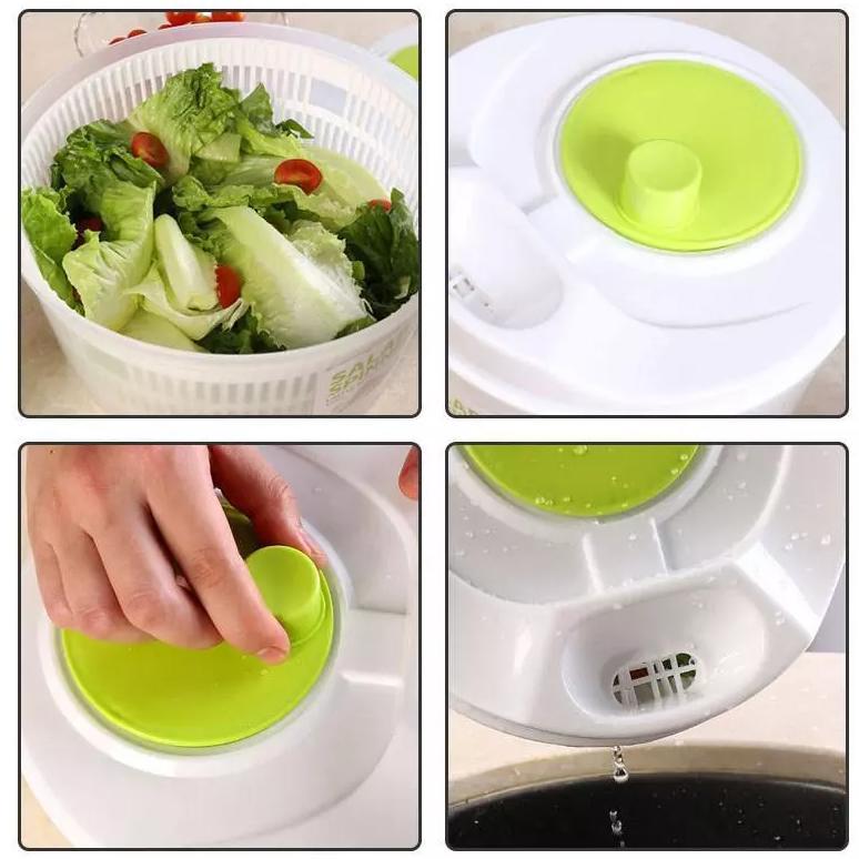 Jual Bisa Cod Salad Spinner 3L / Peniris Pengering Sayuran Putar Bpa ...