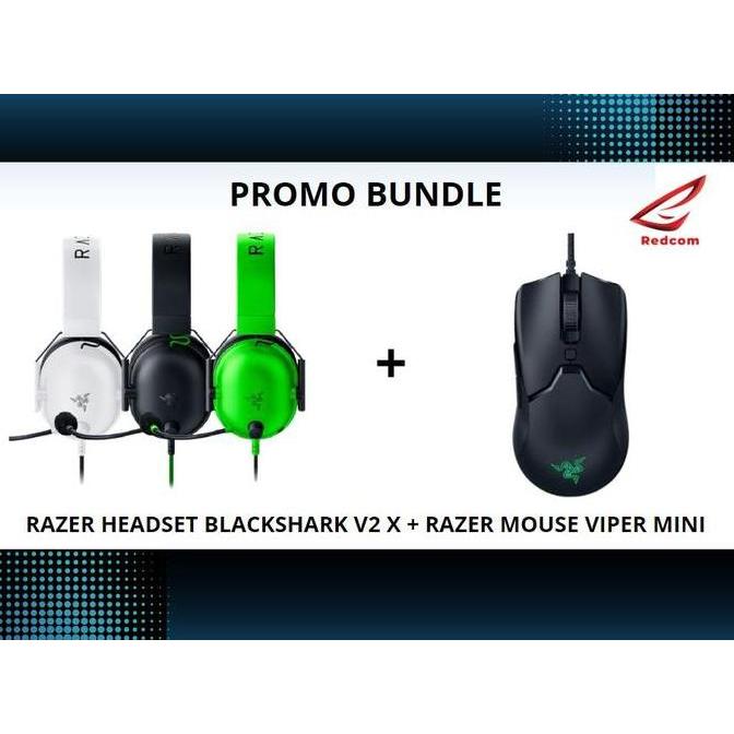 Jual PROMO BUNDLE RAZER HEADSET BLACKSHARK V2 X + MOUSE RAZER VIPER ...