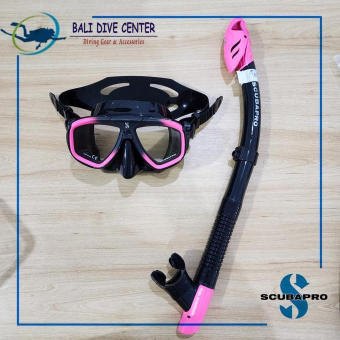 Jual Spesial Combo Set Pink Mask + Snorkel Scubapro Tusa Ist Beuchat Problue Cressi | Shopee ...