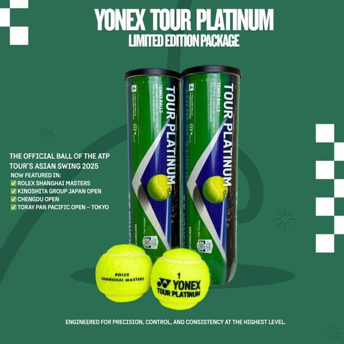 Jual HARGA DISC - Limited Edition Bola Tenis Yonex Tour Platinum / Tour ...