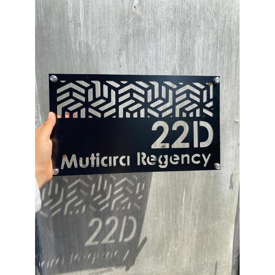 Jual Nomor Rumah Motif Pattern ACP 4mm Uk. 35 x 20 cm | Shopee Indonesia