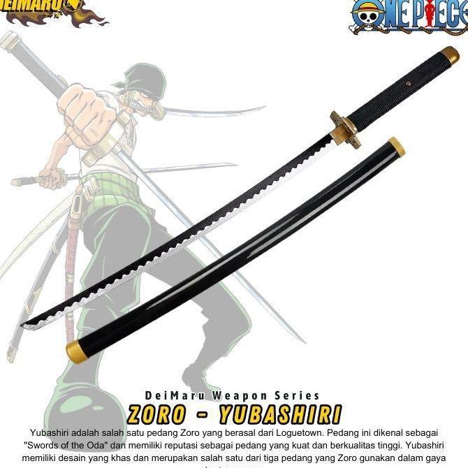 Jual Pedang Cosplay Zoro Yubashiri One Piece - Pedang Hitam Pertama ...