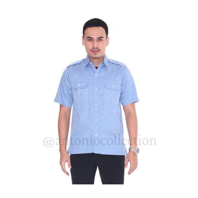 Jual Baju PNS Biru Muda Lengan Pendek , Baju PDH Biru Muda , Baju ASN ...