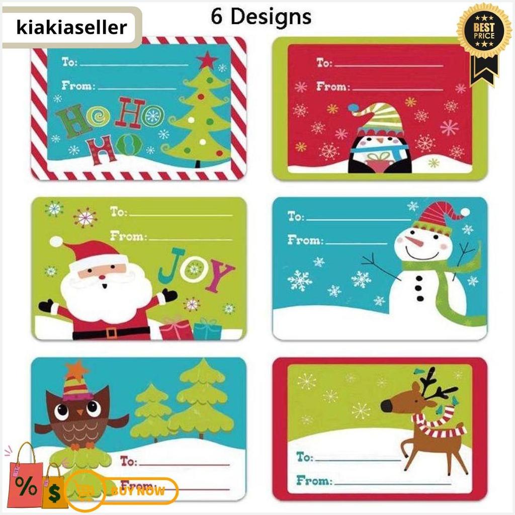 Jual 250 Pcs Sticker Label Tempelan Hampers Natal Ucapan Kado Christmas ...
