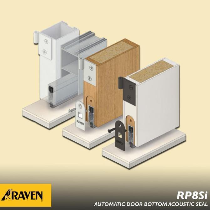 Jual RAVEN Acoustic Automatic Door Bottom Drop Seal RP8SI 1220mm Seal ...