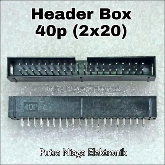 Jual Update (1) Header Box 40p IDC Male 40pin Socket JTAG (2x20) Soket ...