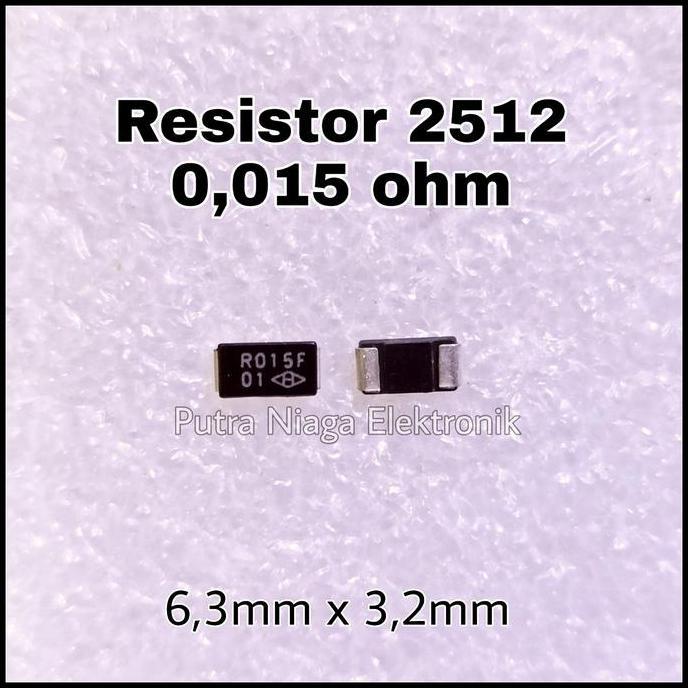 Jual Update (5) Resistor SMD 2512 0,015R 0,015 ohm 15miliOhm 1W Ukuran ...