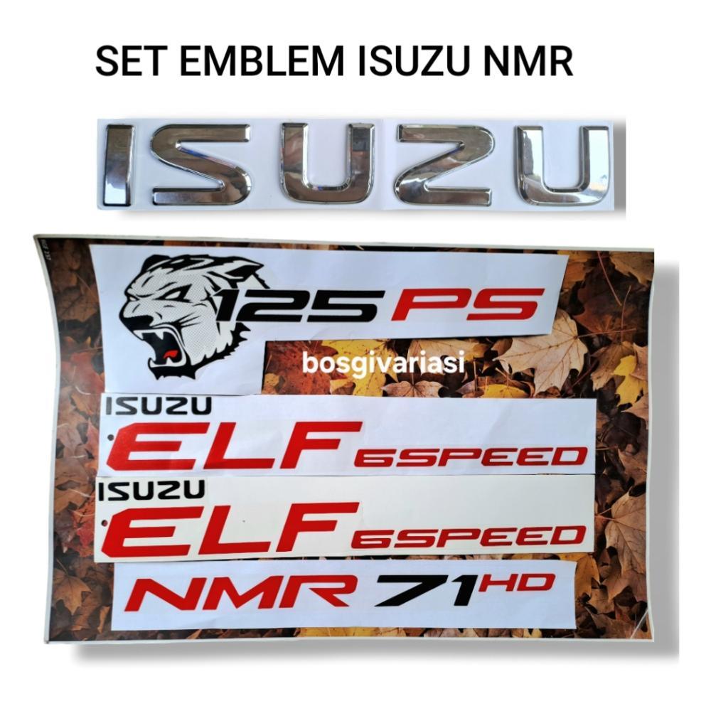 Jual stiker emblem isuzu elf nmr 71hd isuzu elf 6speed macan elf 125ps ...