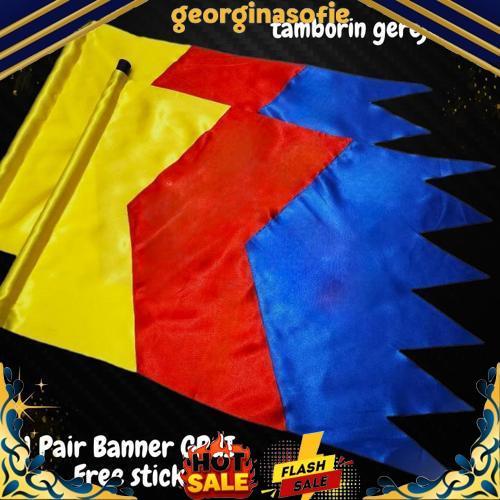 Jual Banner Tamborin Gereja Set Lengkap Gagang Custom Murah Panji ...