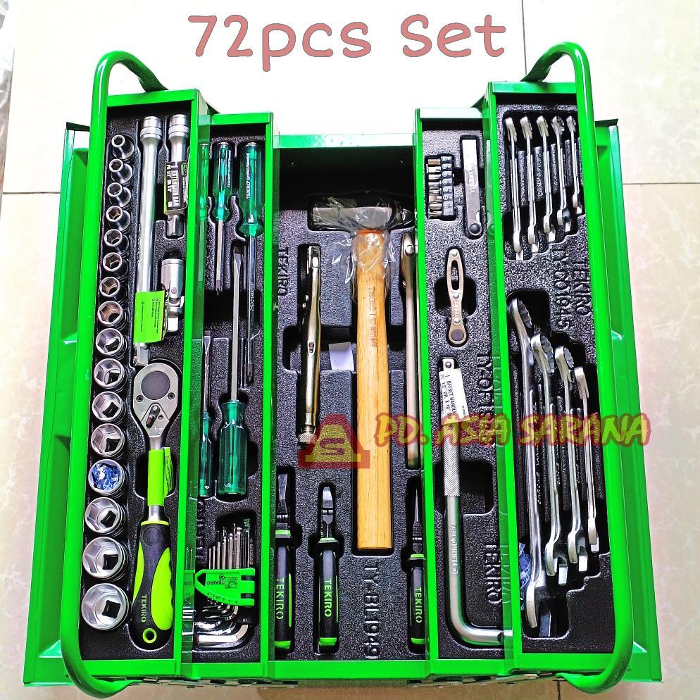 Jual Toolkit Kunci Mekanik 72pcs Set TEKIRO ST-TB1944 Perkakas Tool Box ...