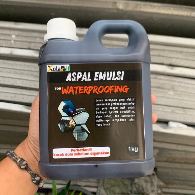 Jual COD Aspal Cair Emulsi Anti Bocor 1kg Waterproofing | Shopee Indonesia