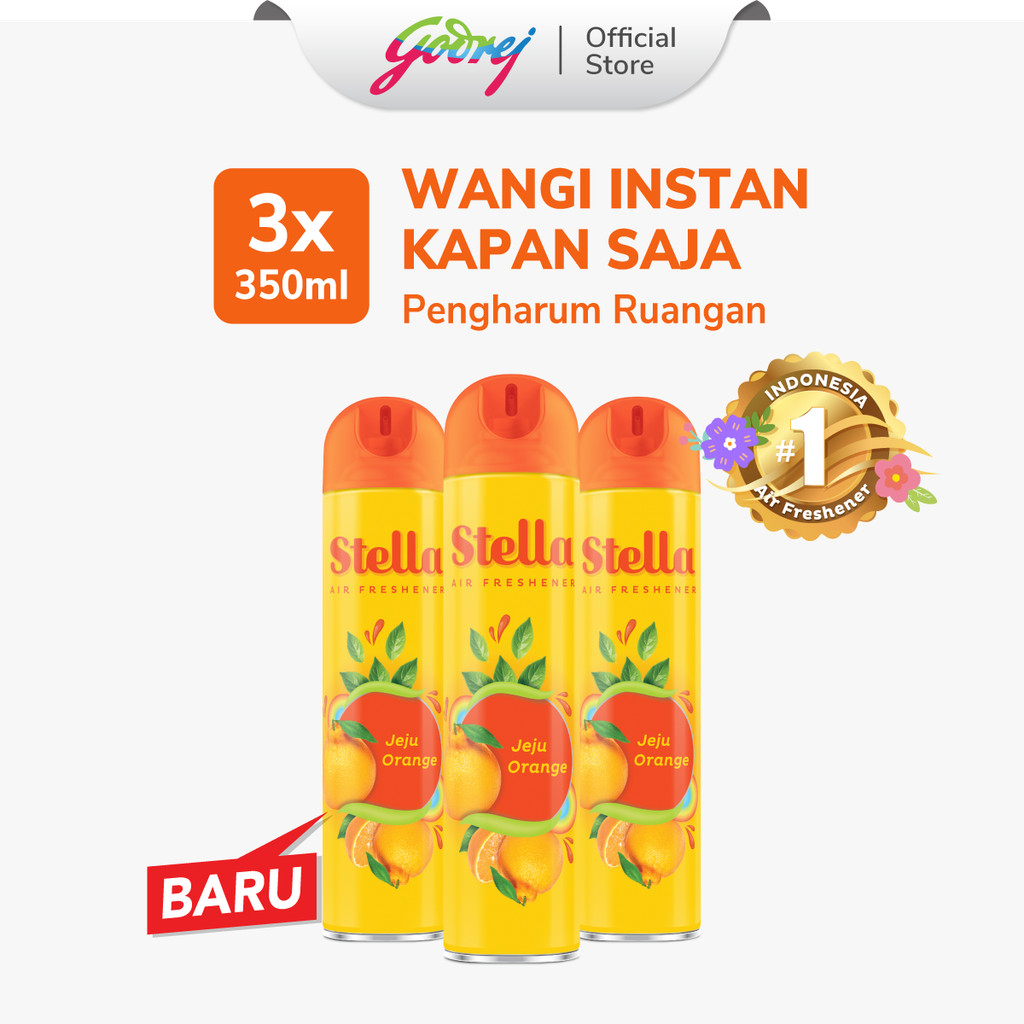 Jual Stella Aerosol Jeju Orange 350ml x3 - Pengharum Ruangan | Shopee ...