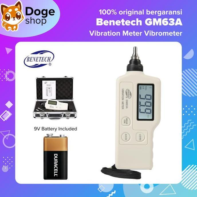 Jual Benetech Gm63A Vibration Meter Vibrometer Analyzer Acceleration ...
