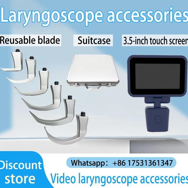 Jual Video Laryngoscope Stainless Steel Blades, 3 sizes guide wire,and ...