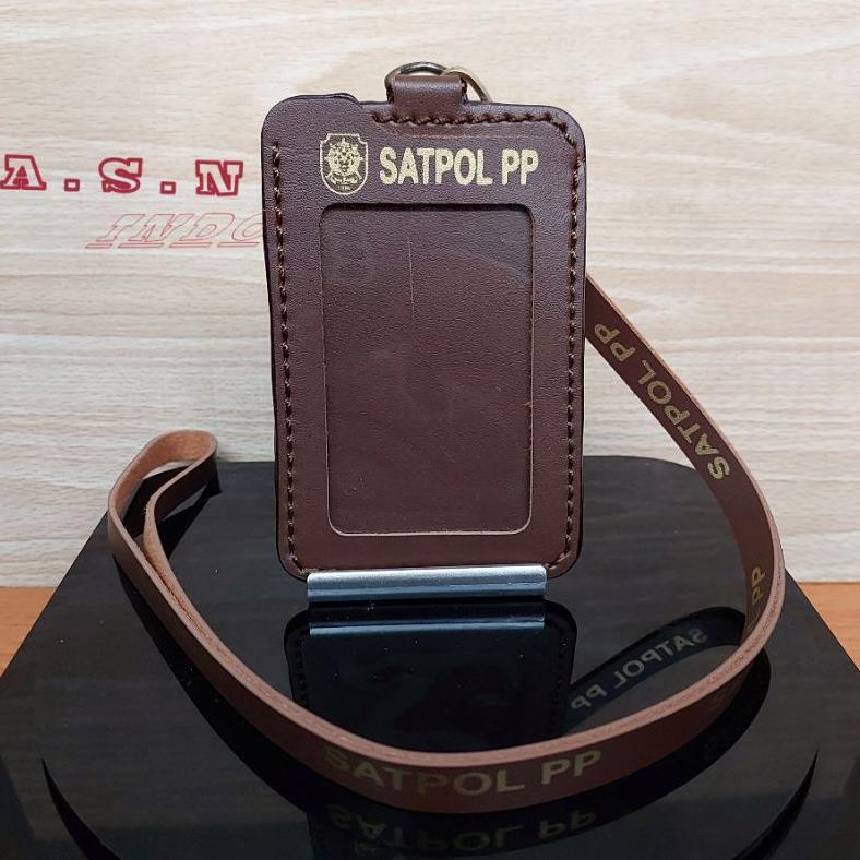 Jual Id Card Kulit Satpol PP Id Card Kulit Pol PP | Shopee Indonesia