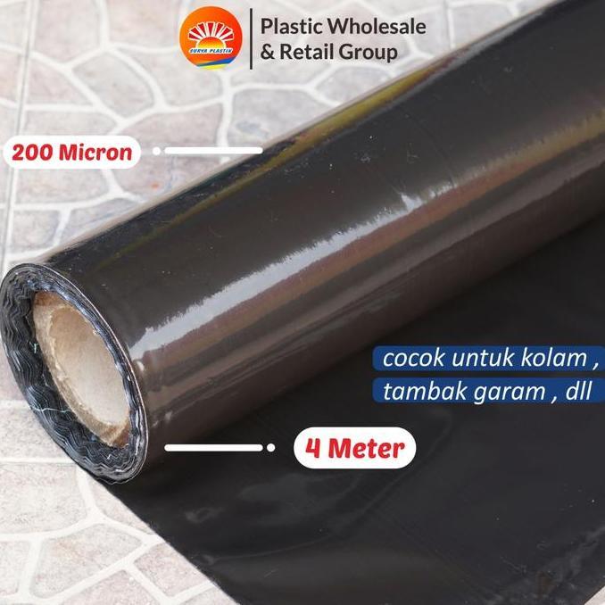 Jual Geomembran HDPE Tebal 200 Micron Lebar 4 Meter CAP JEMPOL | Shopee ...