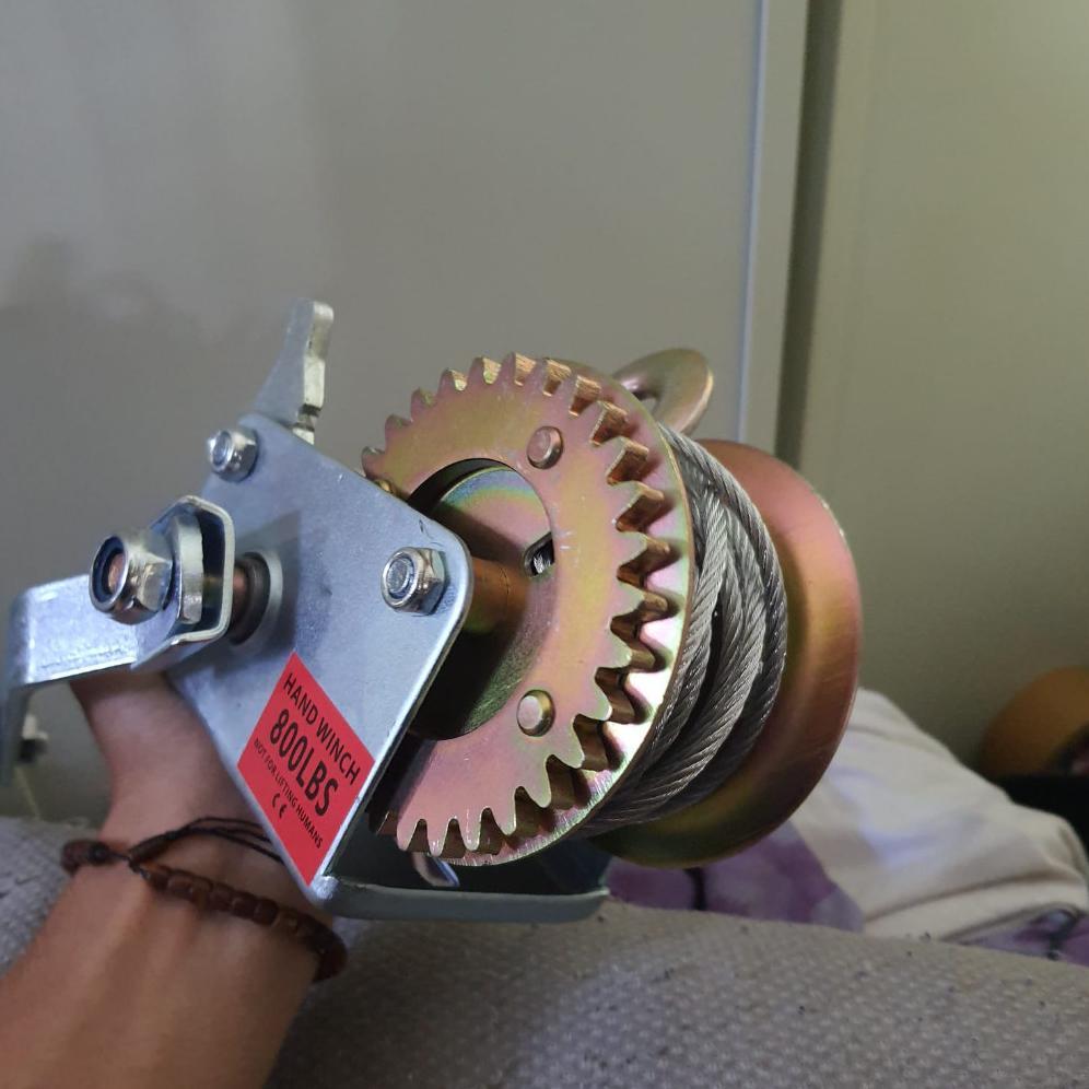 Jual 1200/800LBS 10/15/20M Katrol Winch Manual/ Derek Pengangkat Winch ...