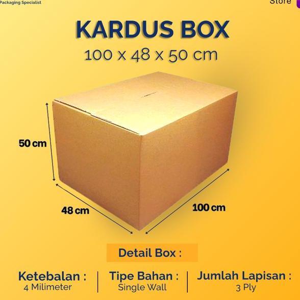 Jual Kardus Karton Box Polos Jumbo Besar Ukuran 100 X 48 X 50 Cm ...