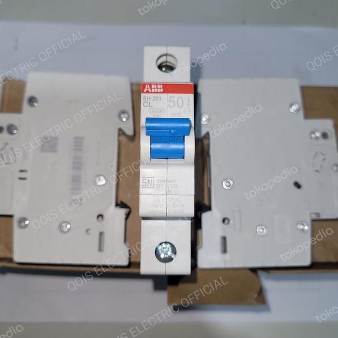 Jual Promo Abb Mcb 50 Ampere 1 Phase Original Sni Standar Pln Miniature ...