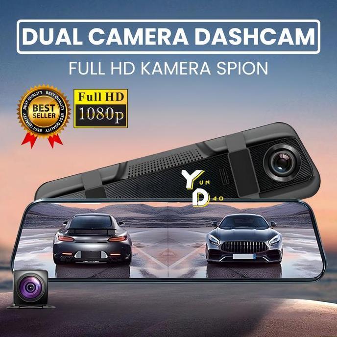 Jual DASHCAM MIRROR KAMERA SPION MOBIL DUAL CAM FULL HD 1080P DEPAN ...