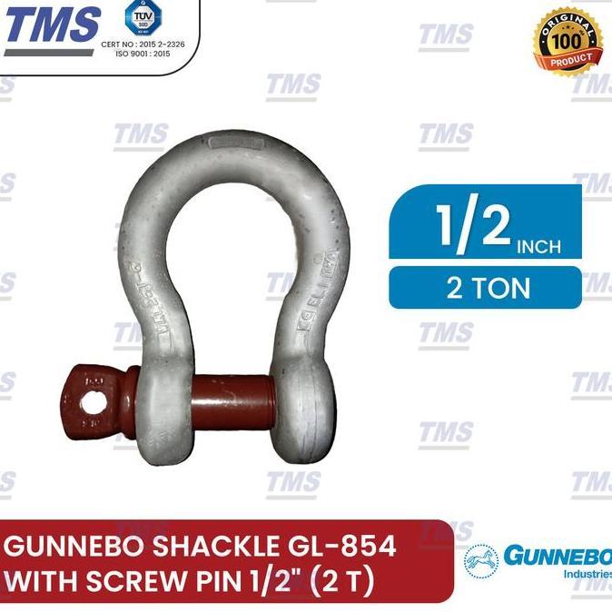 Jual EXAMINER Shackle GL-854 Gunnebo 1/2" (2 TON) - Original | Shopee ...