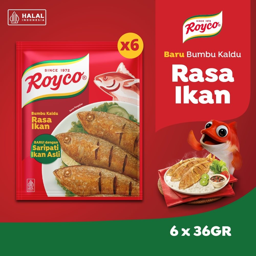 Jual ROYCO BUMBU KALDU RASA IKAN 6X36 G | Shopee Indonesia