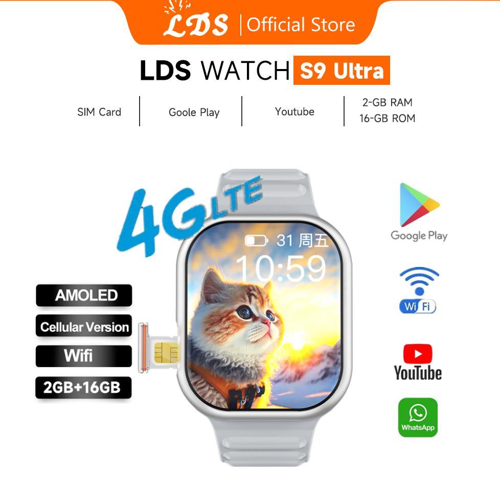 Jual [4G Sim card] LDS Smartwatch S9 ULTRA 4G & 5G | RAM 4 / 64GB | SIM ...