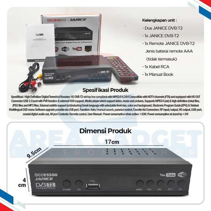Jual SET TOP BOX ACCESSGO STB DVB-T2 WIFI ACCESSGO BODY FULL METAL ...