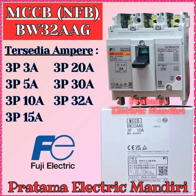 Jual Murah FUJI ELECTRIC MOLDED CASE CIRCUIT BREAKER MCCB NFB BW32AAG ...
