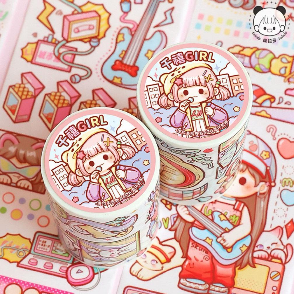Jual Stiker Dodojam Telado Washi Tape Uncut Sticker Premium Lucu Ready ...