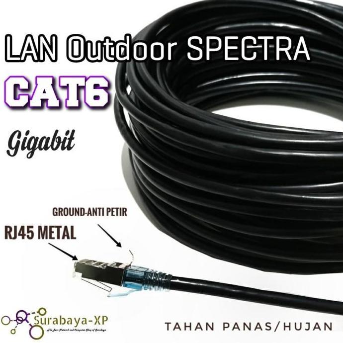 Jual Kabel LAN 50 Meter SPECTRA CAT6 STP FTP Outdoor UTP 50 M 50M ...