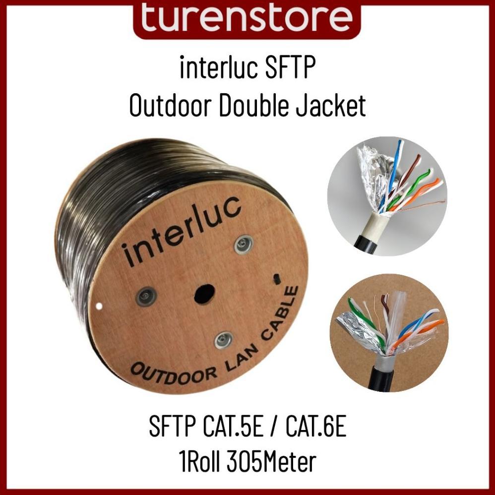 Jual Kabel LAN Interluc FTP Cat5e Cat6e Outdoor Double Jacket SFTP ...