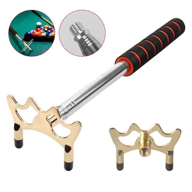 Jual BEBAS ONGKIR - Brass Stik Billiar Teleskopis Cue Holder Billiard ...