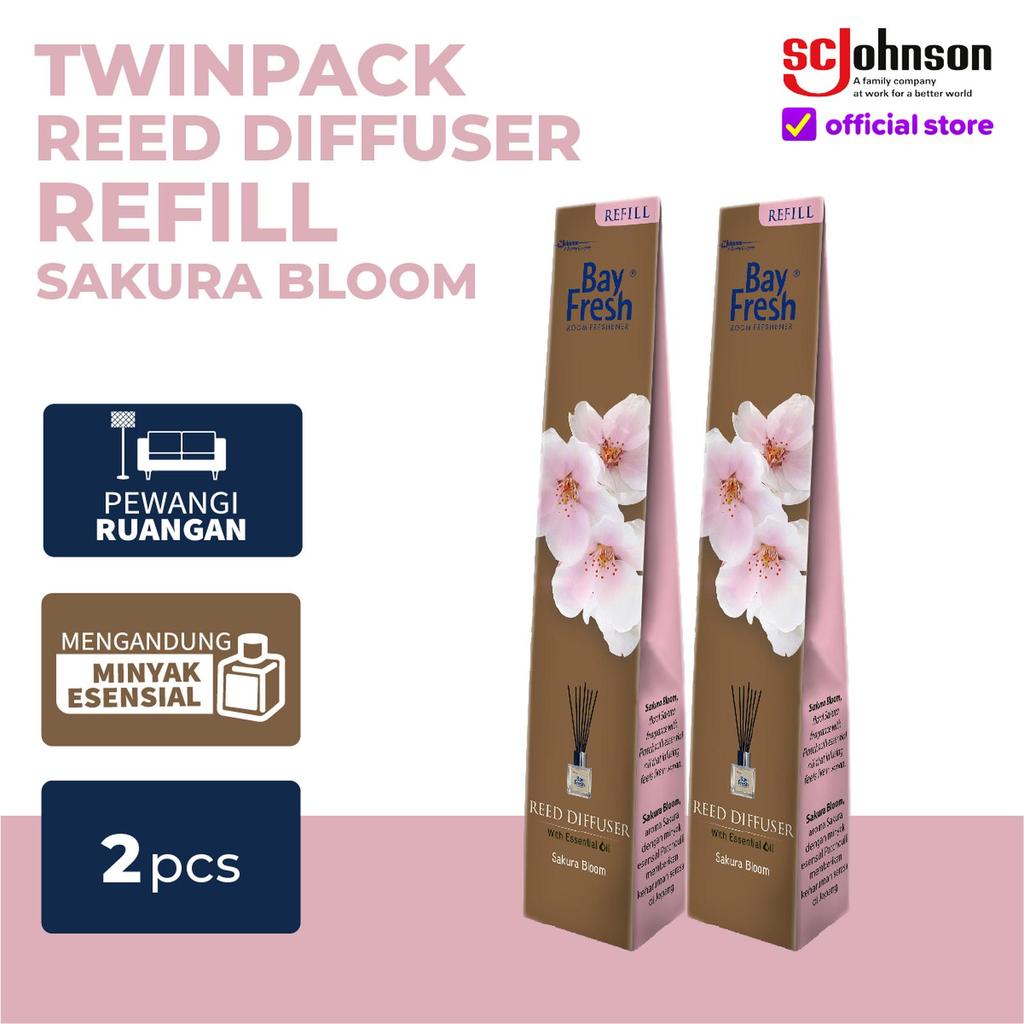 Jual Bayfresh Reed Diffuser Refill Sakura Bloom 30 ml x2 | Shopee Indonesia
