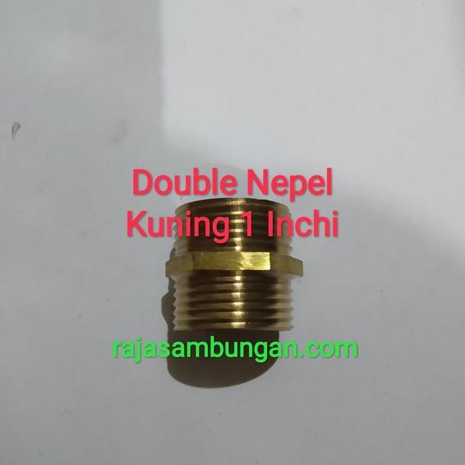 Jual Double Nepel Kuningan 1 Inchi Sambungan Dobel Drat Depok Jakarta ...